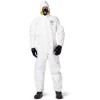 Dupont Saranex COVERALL/HOOD 3X CS6 SL127TWH3X00 . Dupont Hazardous ...