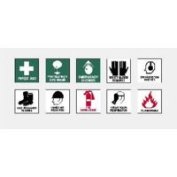 National Marker Sign First Aid 7X7 S-53-P . National Marker Safety signs.
