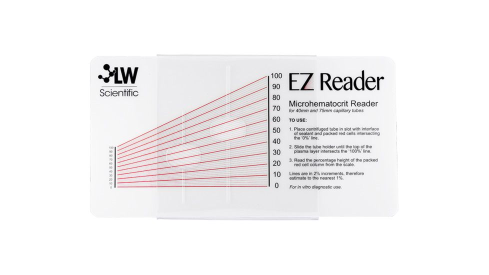 LW Scientific EZ Reader Slider Card for ZIP Combo and Hematocrit ...